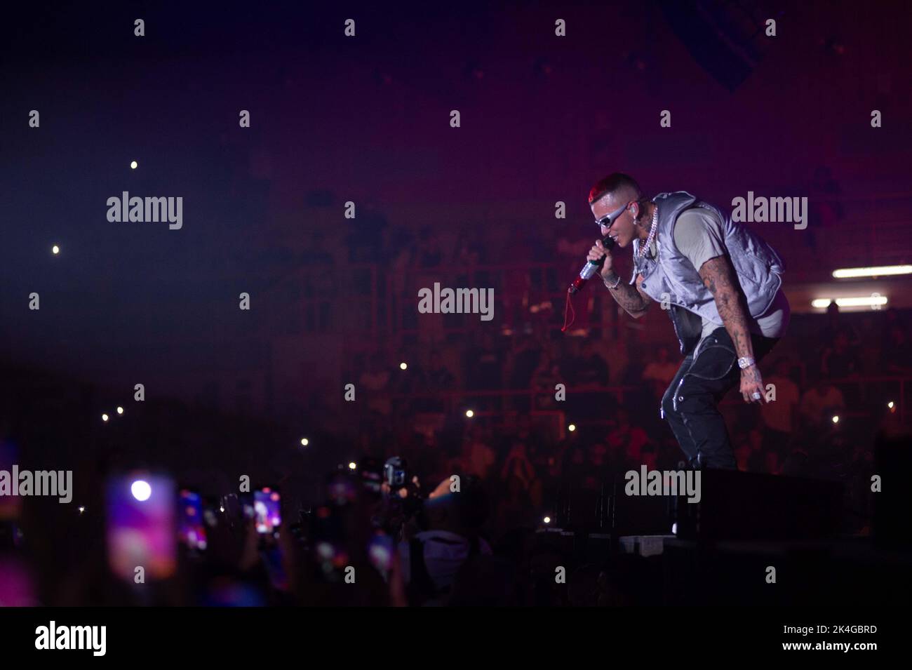 Palasele (SA), Eboli, Italy, October 01, 2022, Sfera Ebbasta during ...