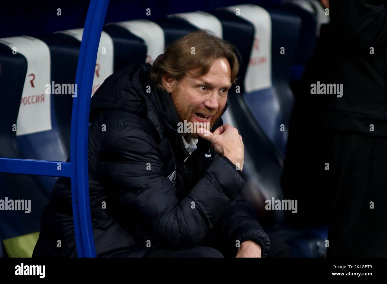 Saint Petersburg, Russia, 02 October 2022: Football. Russian Premier ...
