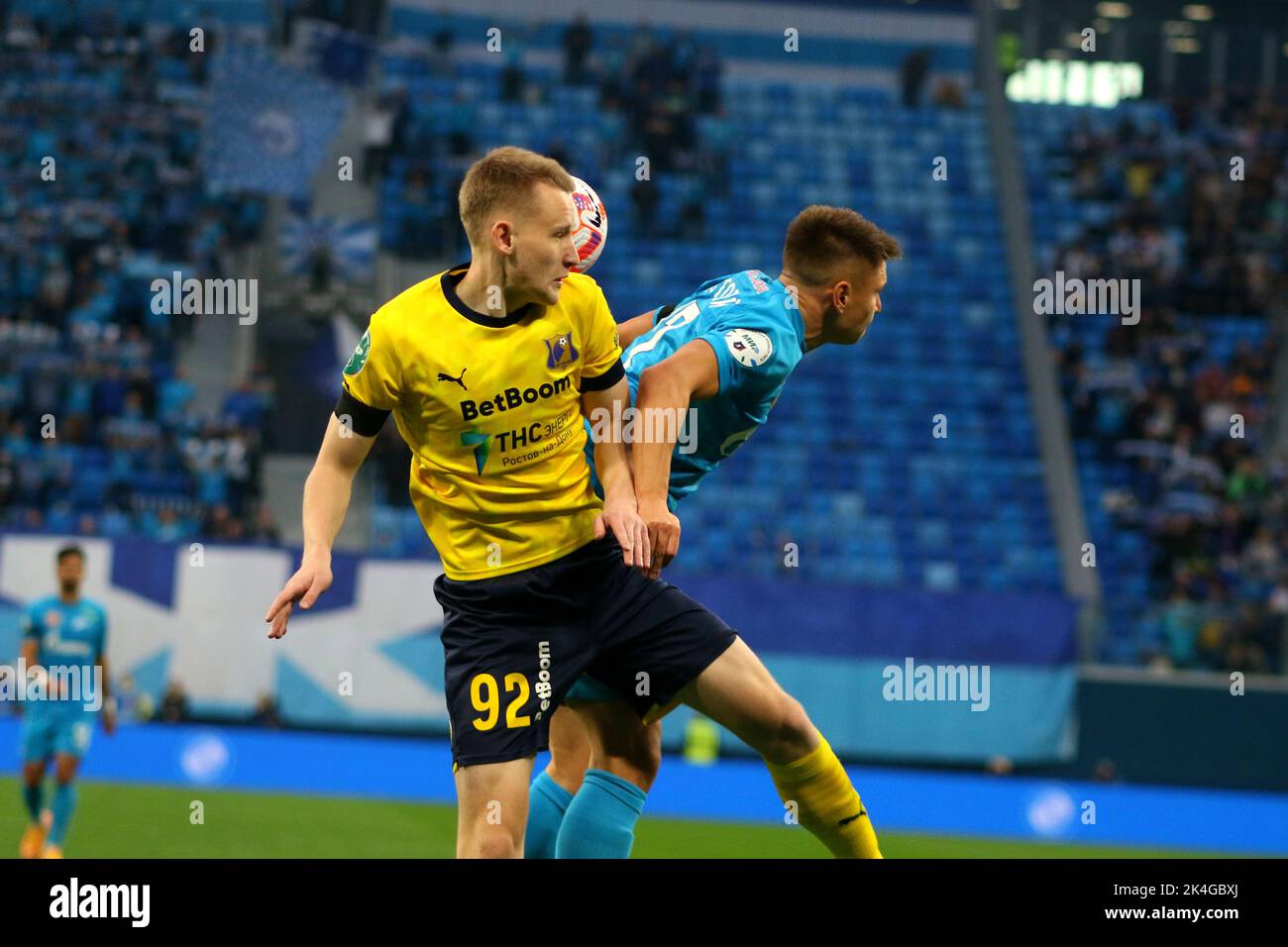 Saint Petersburg, Russia, 02 October 2022: Football. Russian Premier ...