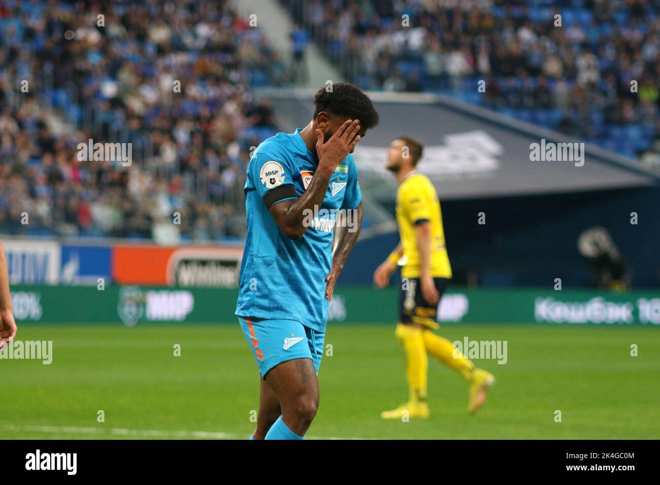 Saint Petersburg, Russia, 02 October 2022: Football. Russian Premier ...