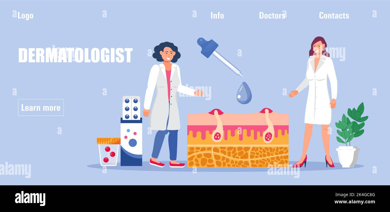 Dermatologist concept vector for medical websites and landing pages ...