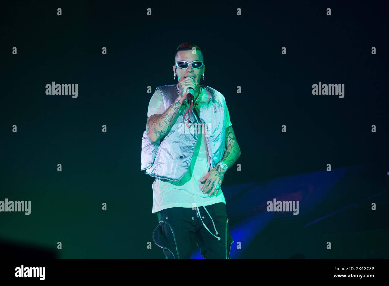 Palasele (SA), Eboli, Italy, October 01, 2022, Sfera Ebbasta during ...