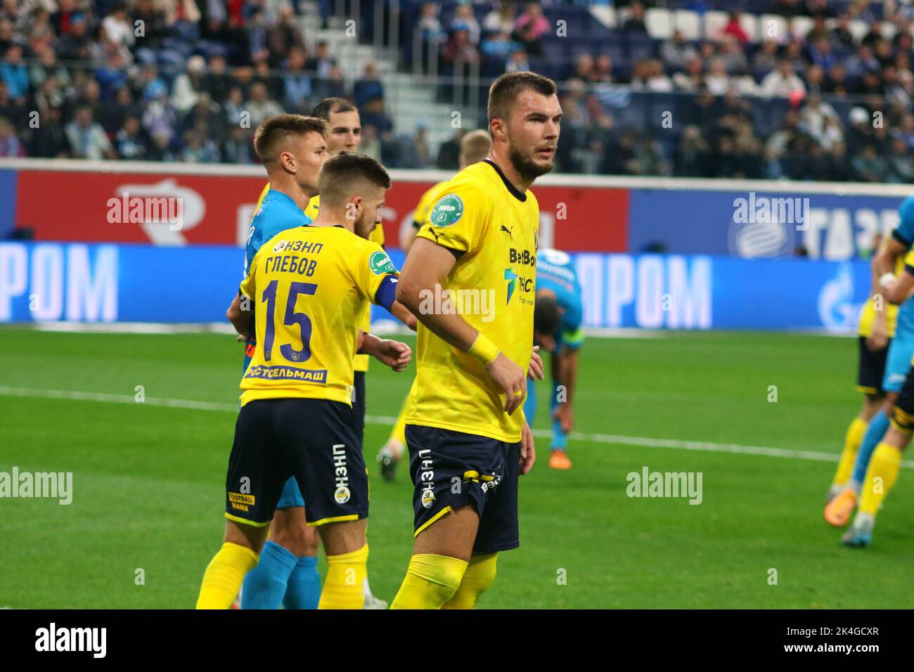 Saint Petersburg, Russia, 02 October 2022: Football. Russian Premier ...