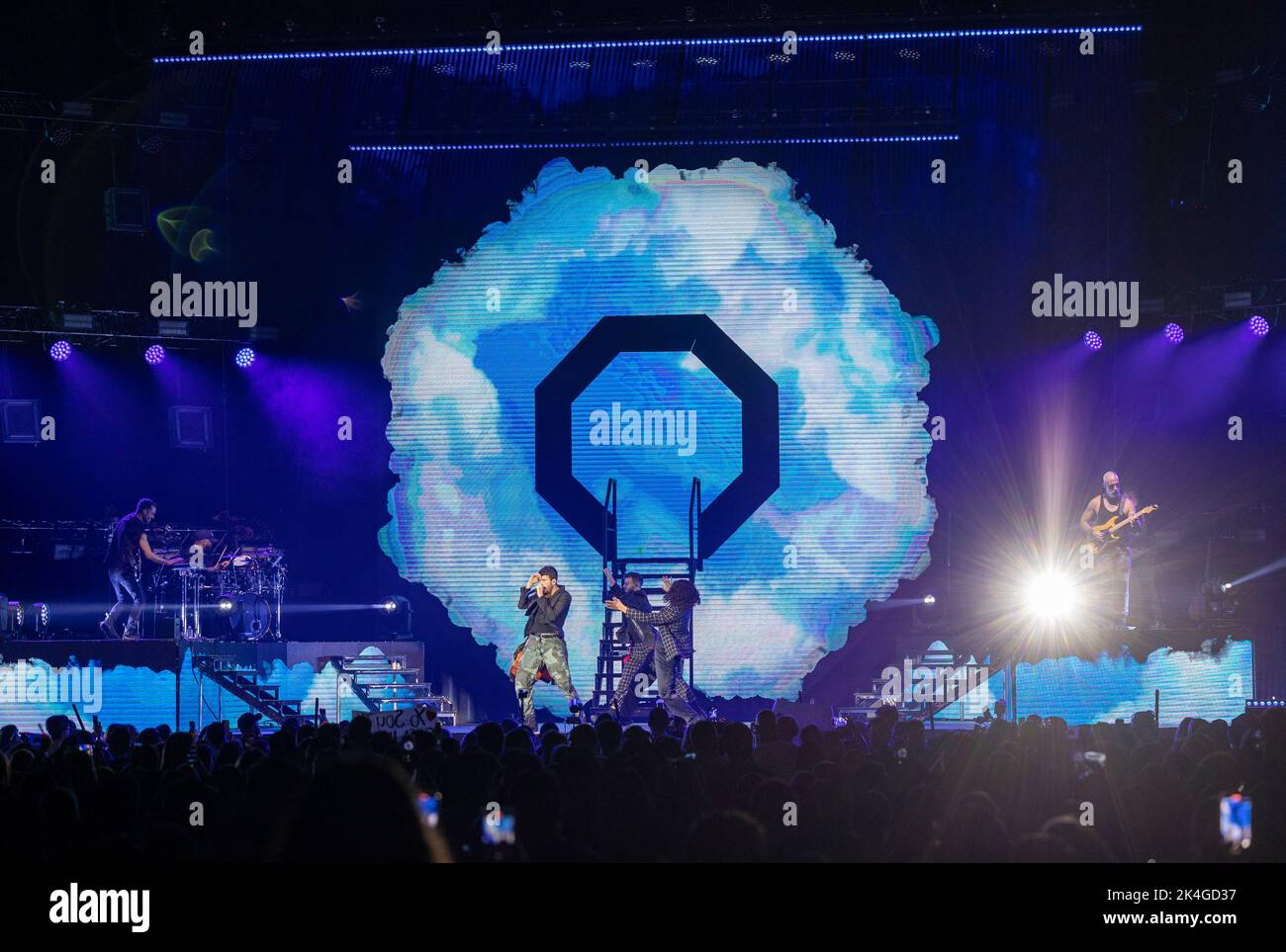 MIAMI, FL-OCT 1: Sebastian Yatra performs on stage during “DHARMA” Tour ...