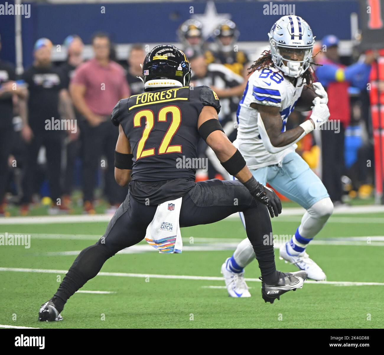 Arlington, United States. 02nd Oct, 2022. Dallas Cowboys Ceedee Lamb ...