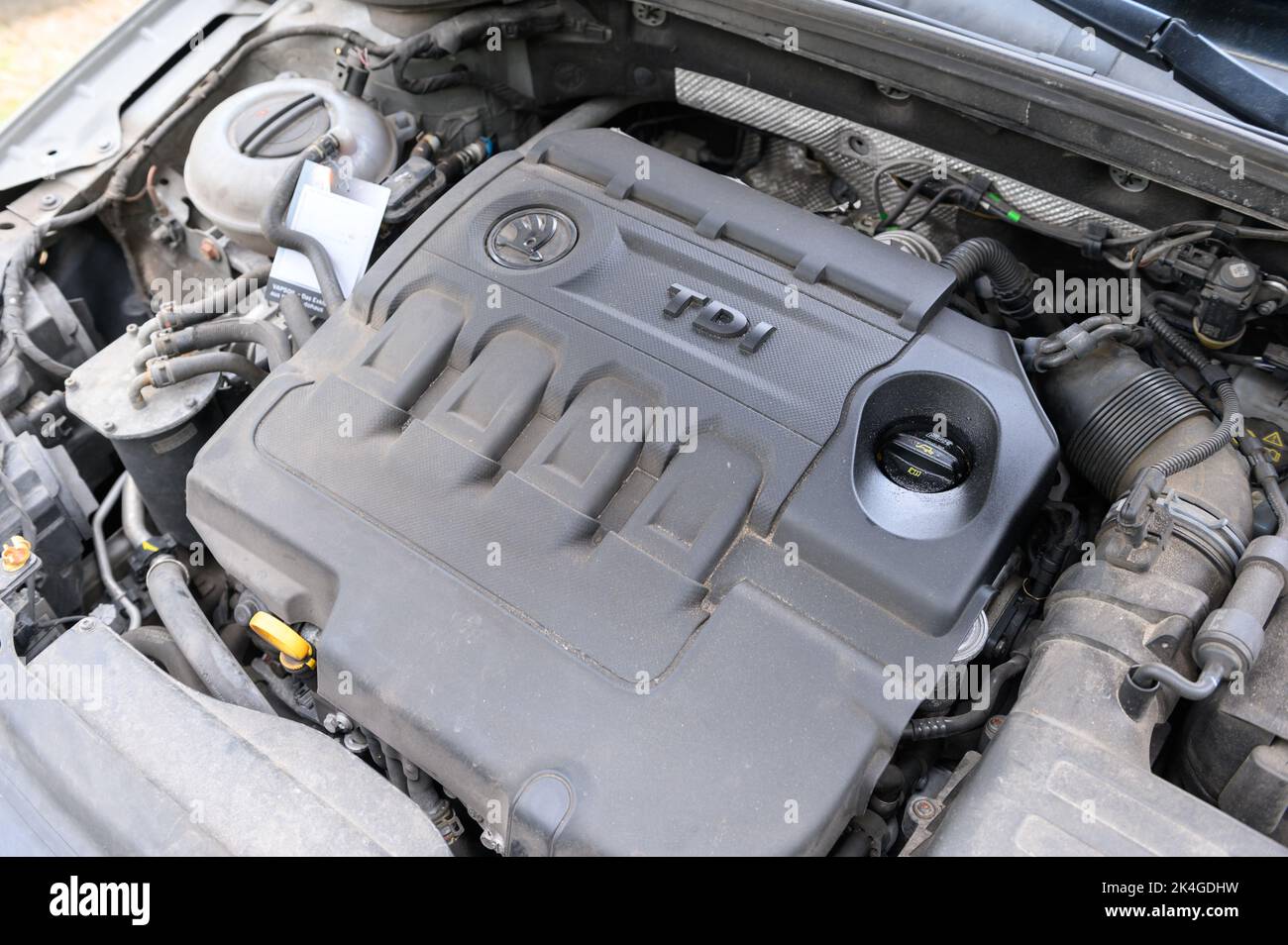 Hamburg, Germany. 07th May, 2022. A diesel engine VW EA288 in the ...