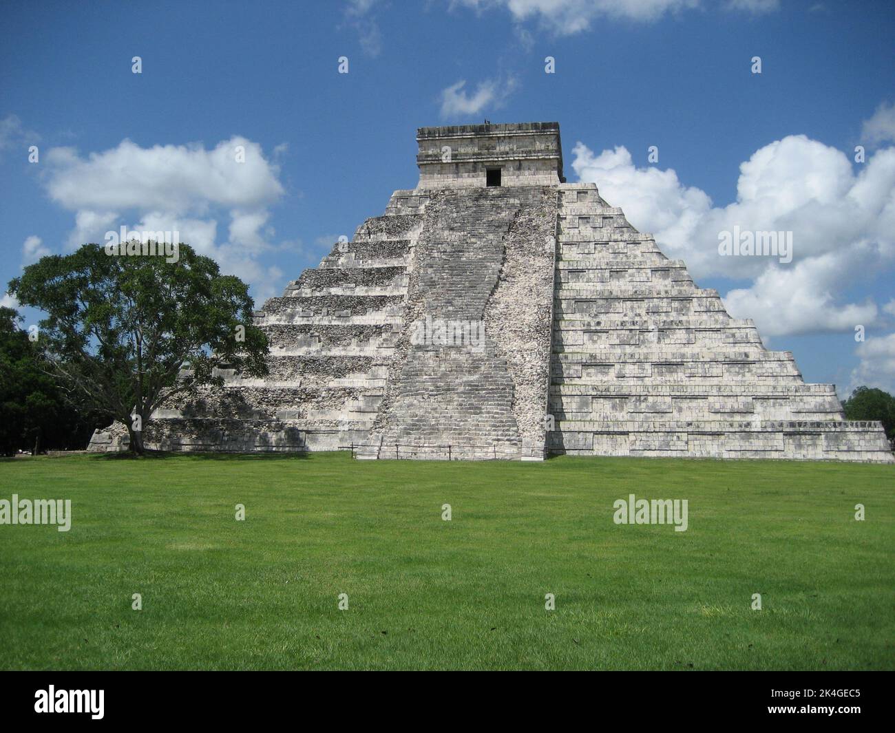 The Chichen Itza, a large pre-Columbian city built by the Maya people ...
