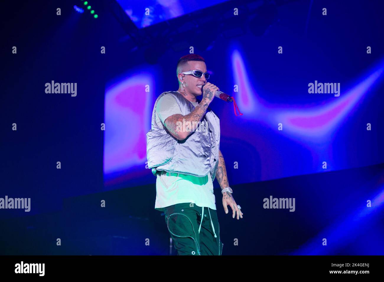 Eboli, Italy. 01st Oct, 2022. Sfera Ebbasta during SFERA EBBASTA ...