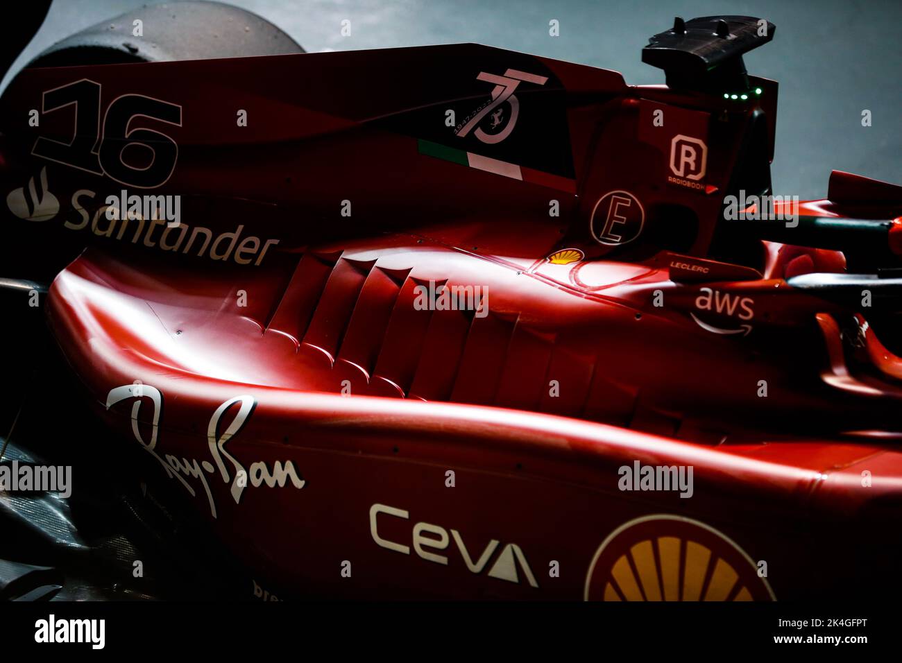Scuderia Ferrari F1-75, mechanical detail shapes during the Formula 1 ...