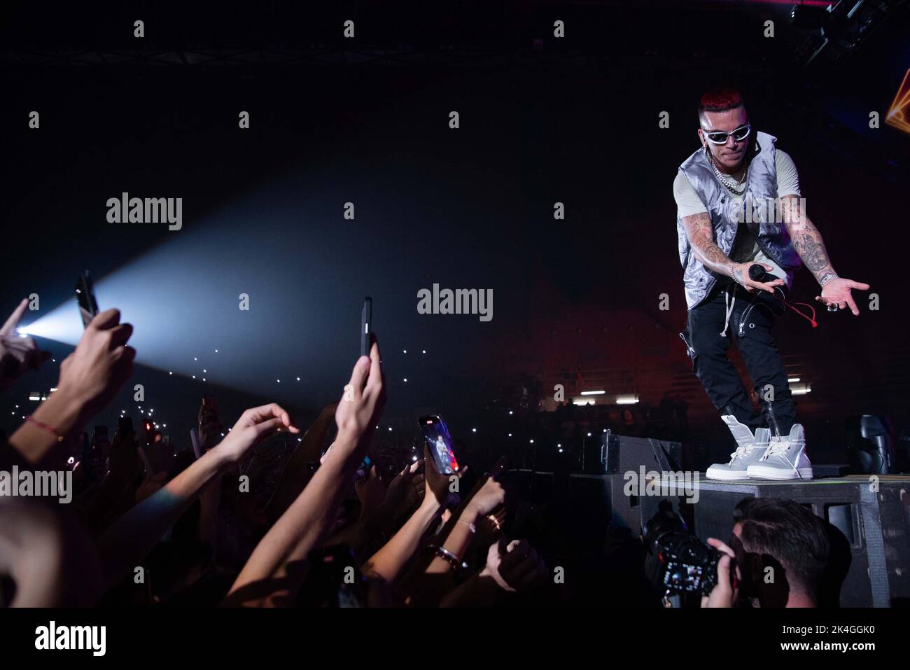 Palasele (SA), Eboli, Italy, October 01, 2022, Sfera Ebbasta during ...