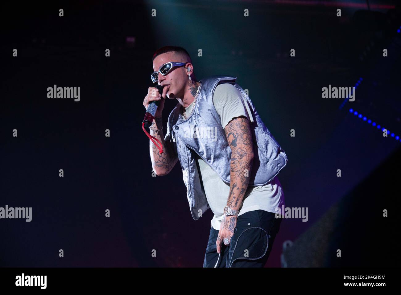 Palasele (SA), Eboli, Italy, October 01, 2022, Sfera Ebbasta during ...