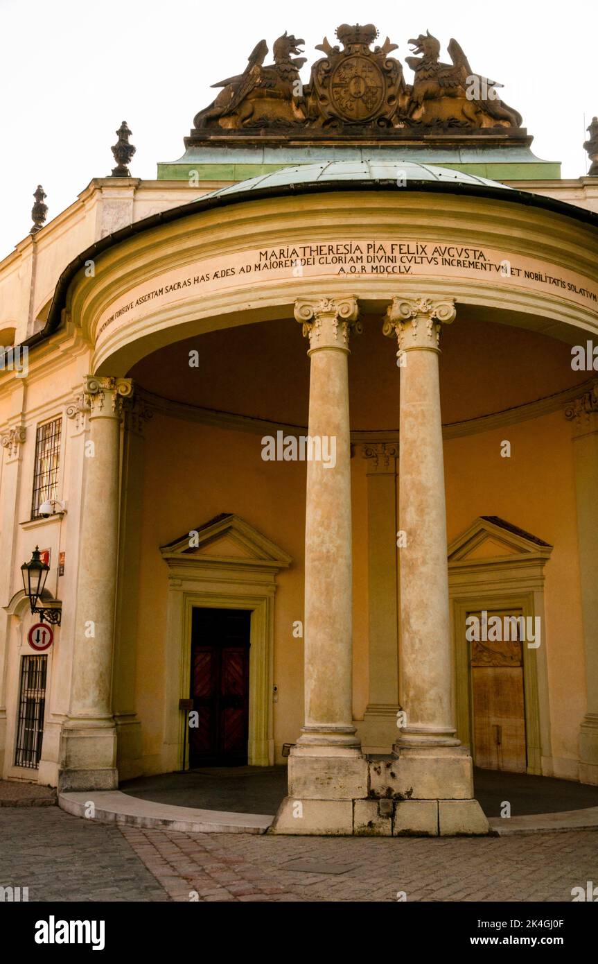 Reconstruction of prague castle under maria theresa hi-res stock ...