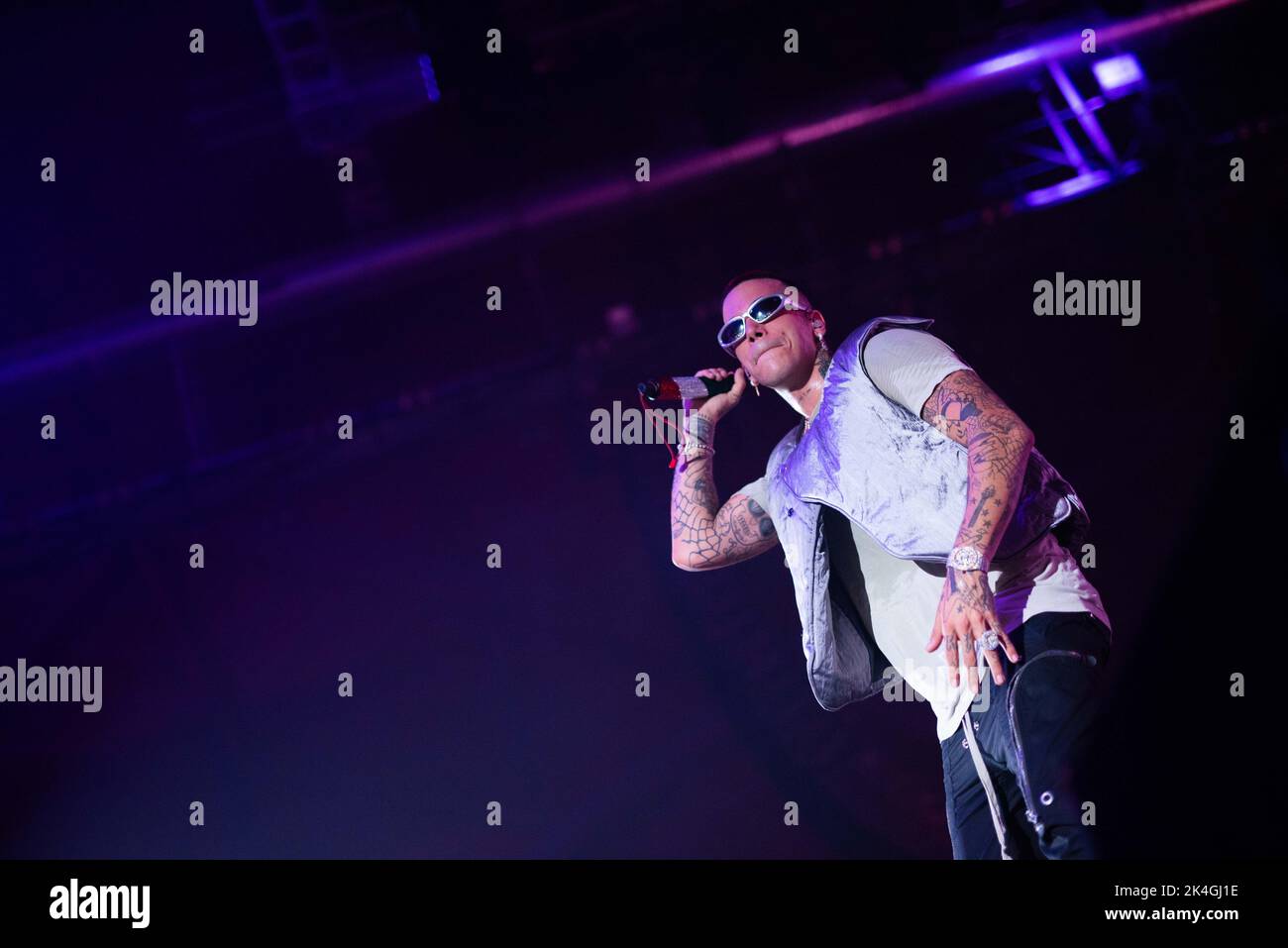 Palasele (SA), Eboli, Italy, October 01, 2022, Sfera Ebbasta during ...