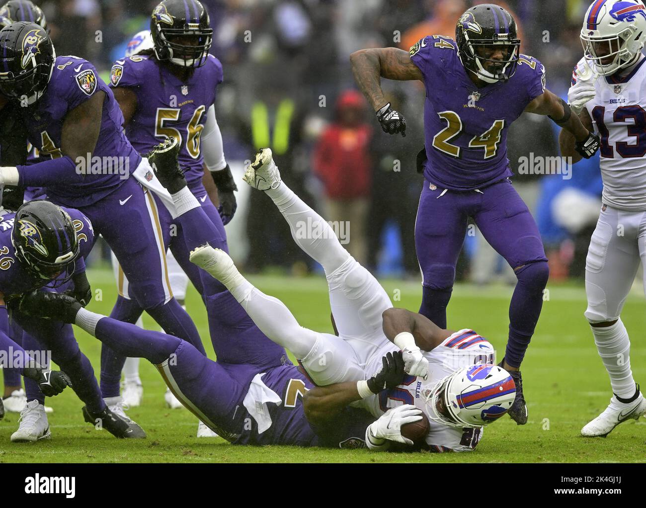 Baltimore, United States. 02nd Oct, 2022. Buffalo Bills running back ...