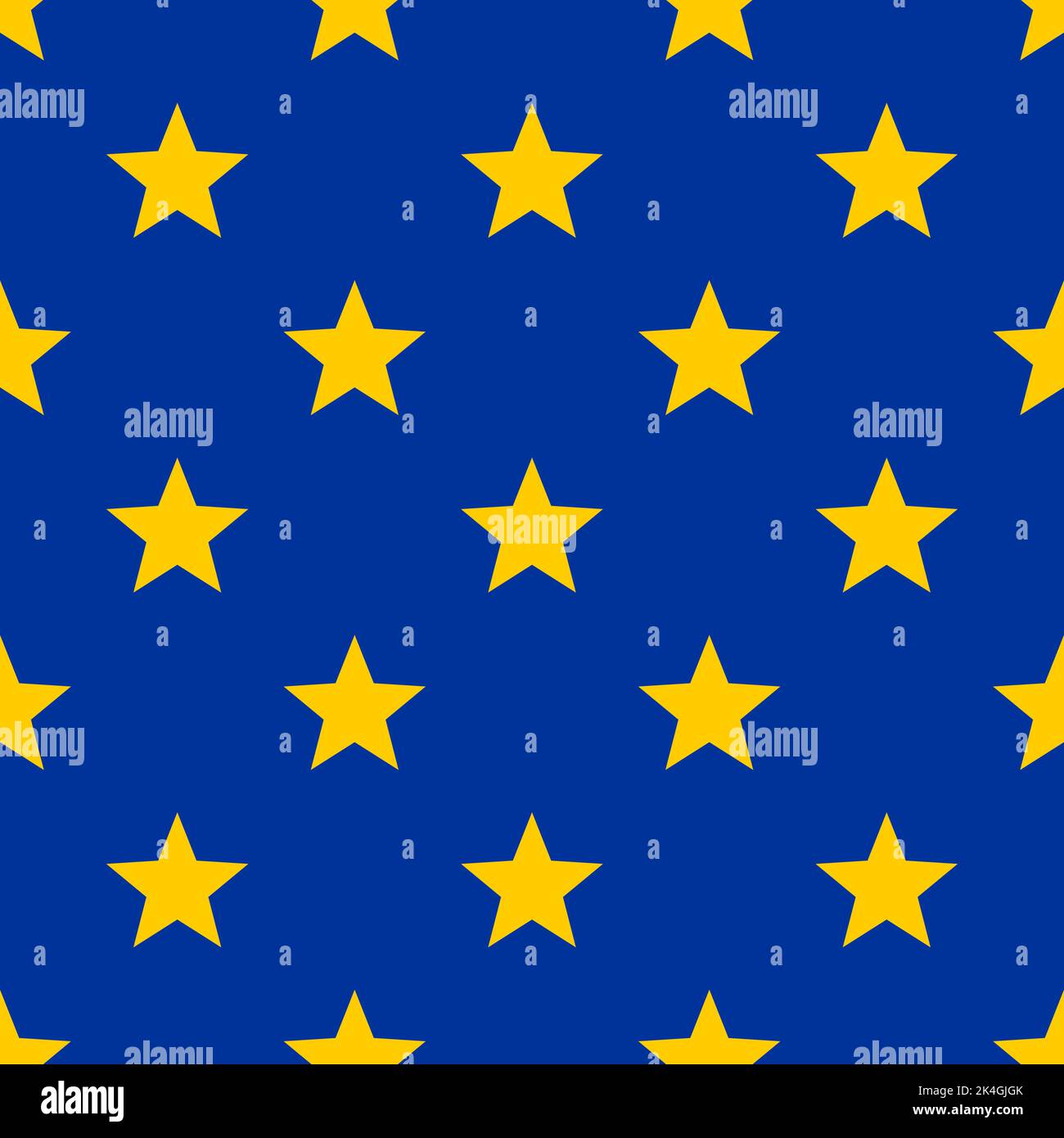 Starry sky seamless pattern. True colors flag European Union ...