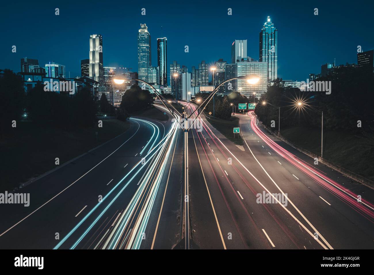 Usa rush hour traffic blue sky hi-res stock photography and images - Alamy