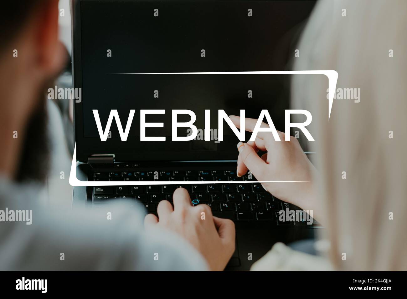 Webinar conference. Online training. Virtual education. Learning ...