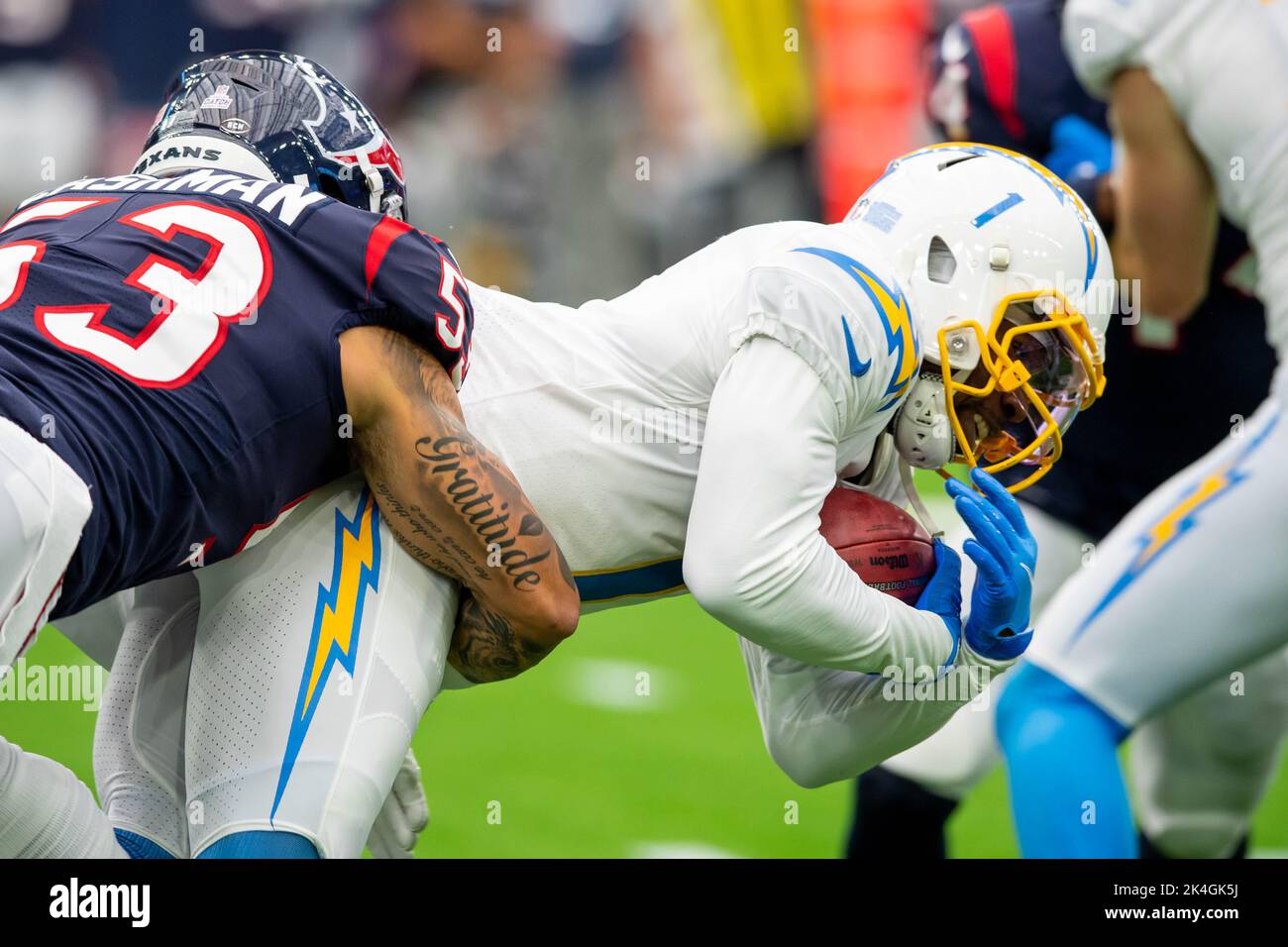 Houston, TX, USA. 2nd Oct, 2022. Los Angeles Chargers wide receiver ...