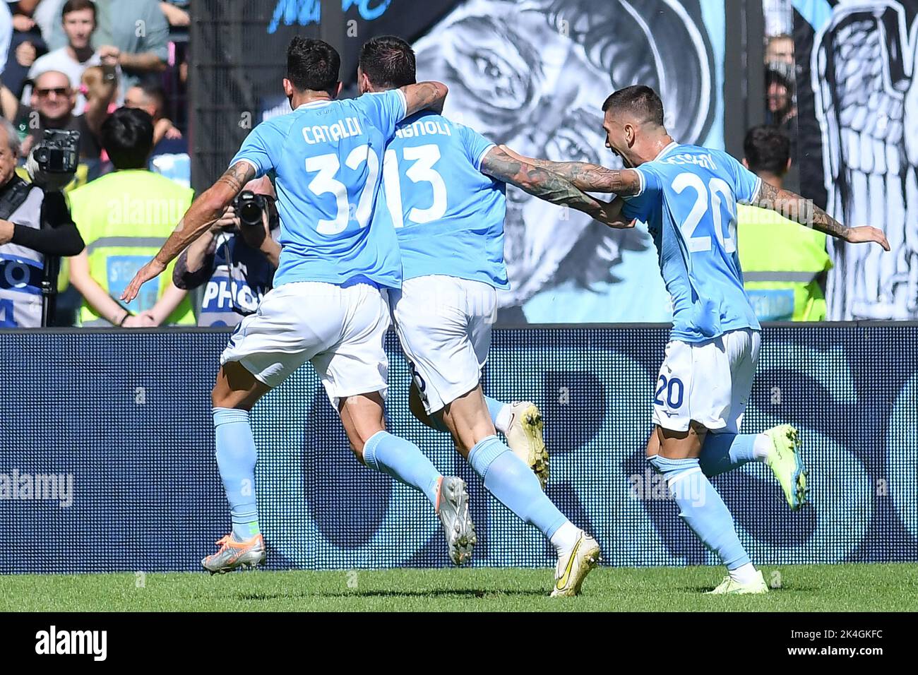 Rome, Italy ,October 02nd , 2022 Pictured left to right, Alessio ...