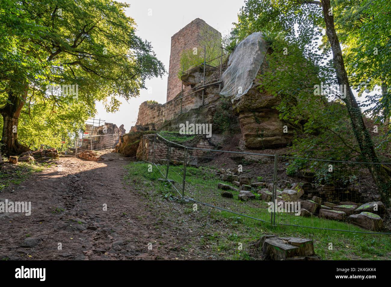 Ruins upper castle and lower castle hi-res stock photography and images ...