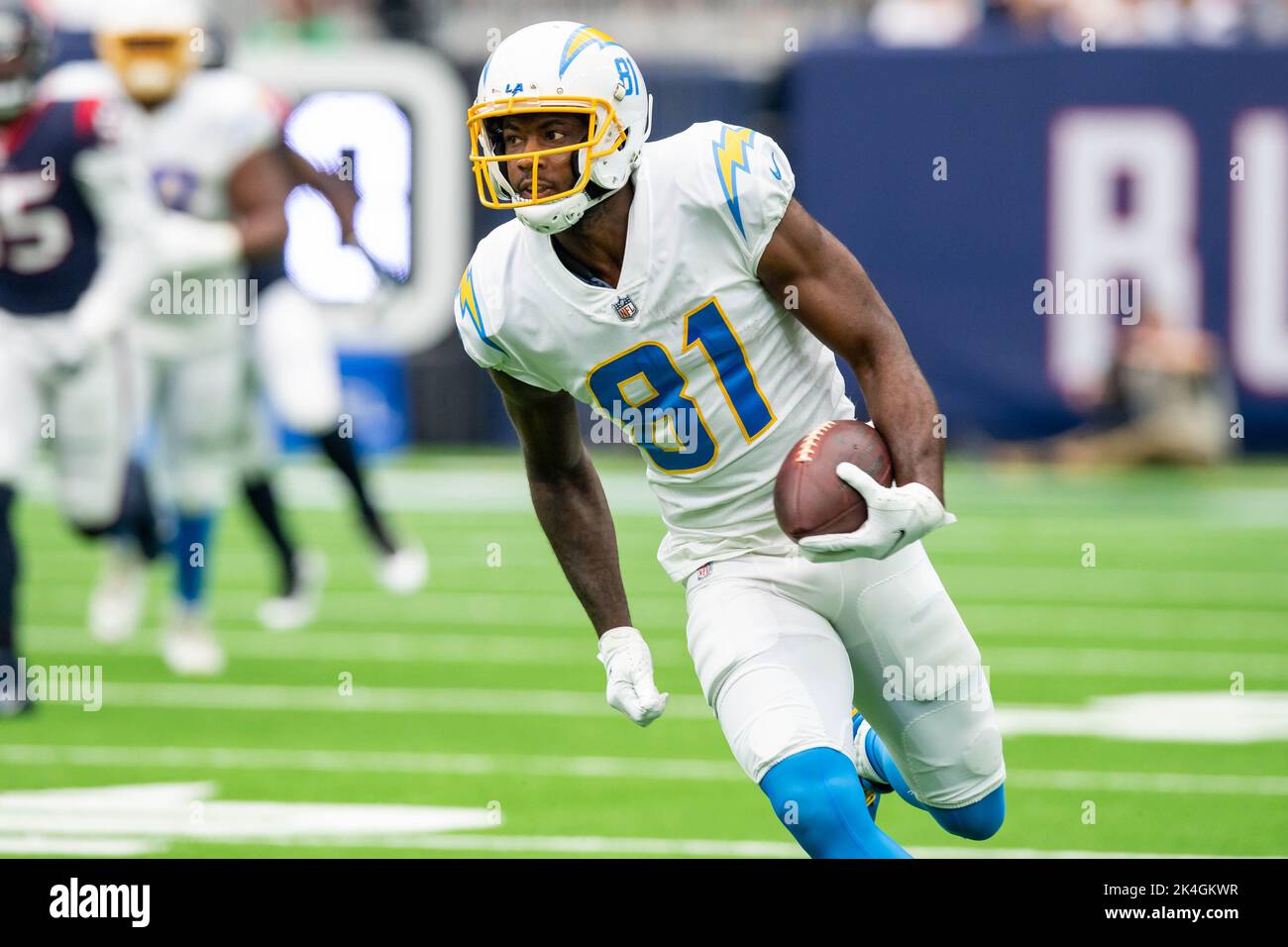 Houston, TX, USA. 2nd Oct, 2022. Los Angeles Chargers wide receiver ...