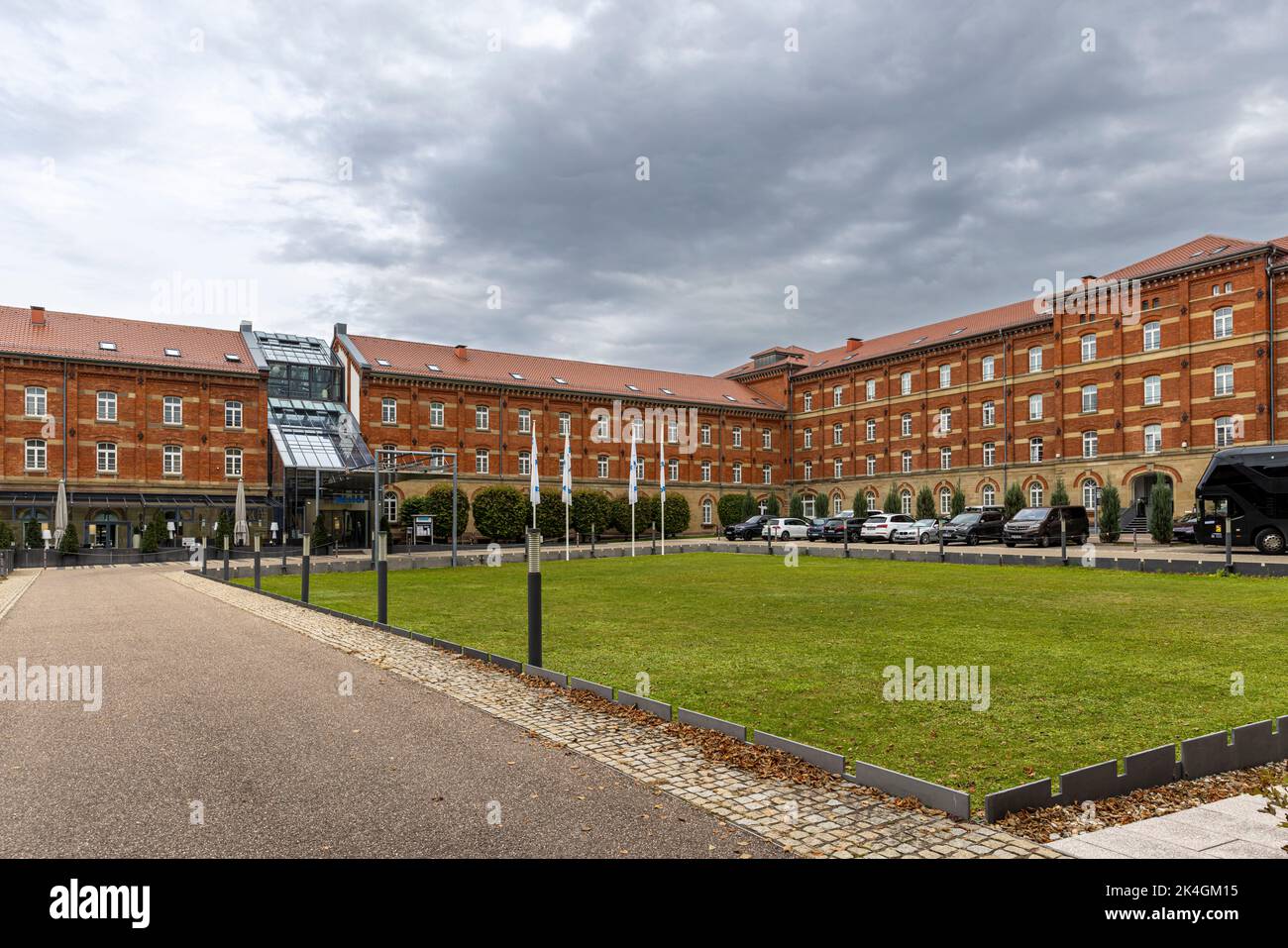 Historical German barrack building turned into a hotel Stock Photo - Alamy