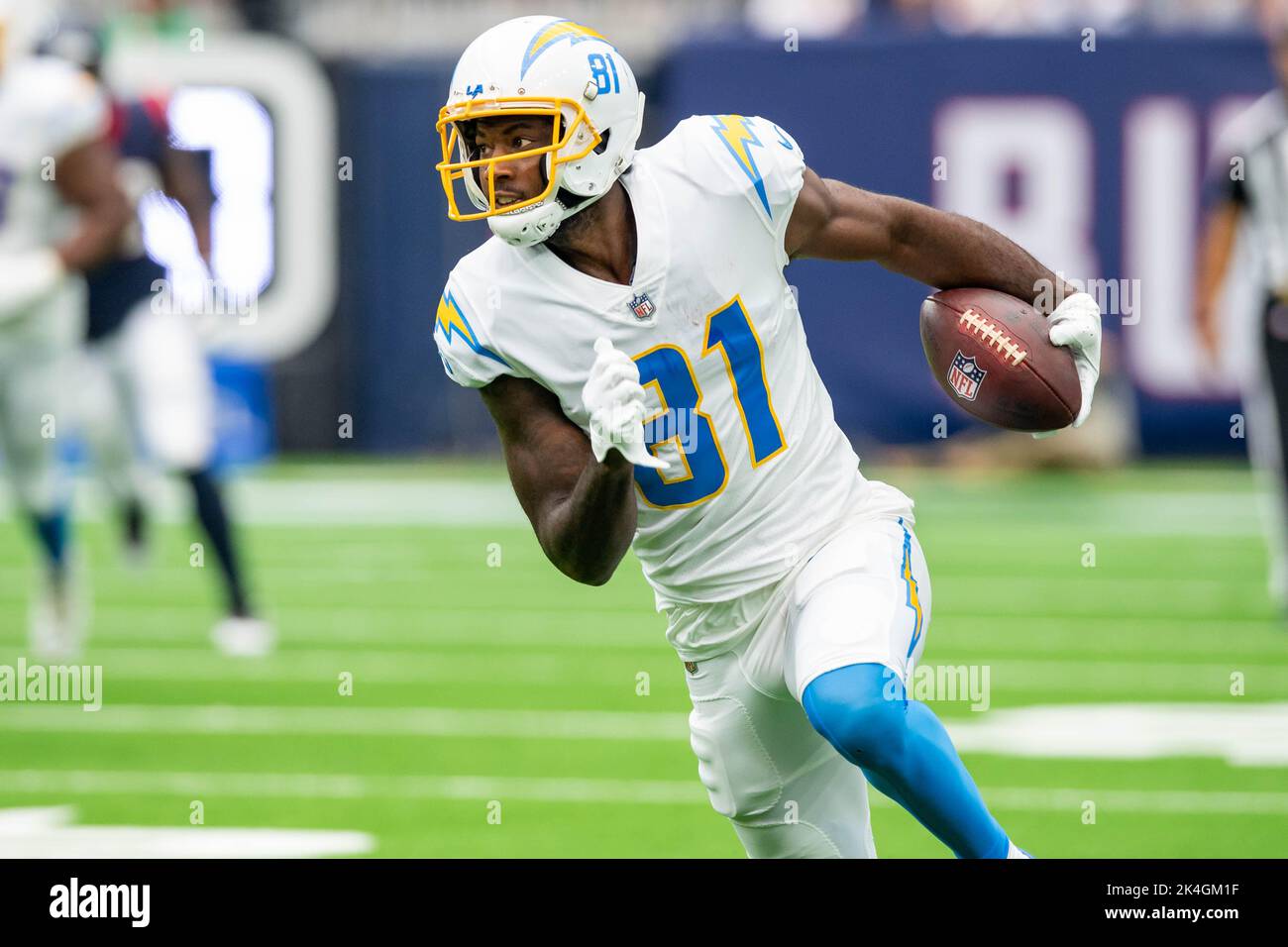 Houston, TX, USA. 2nd Oct, 2022. Los Angeles Chargers wide receiver ...
