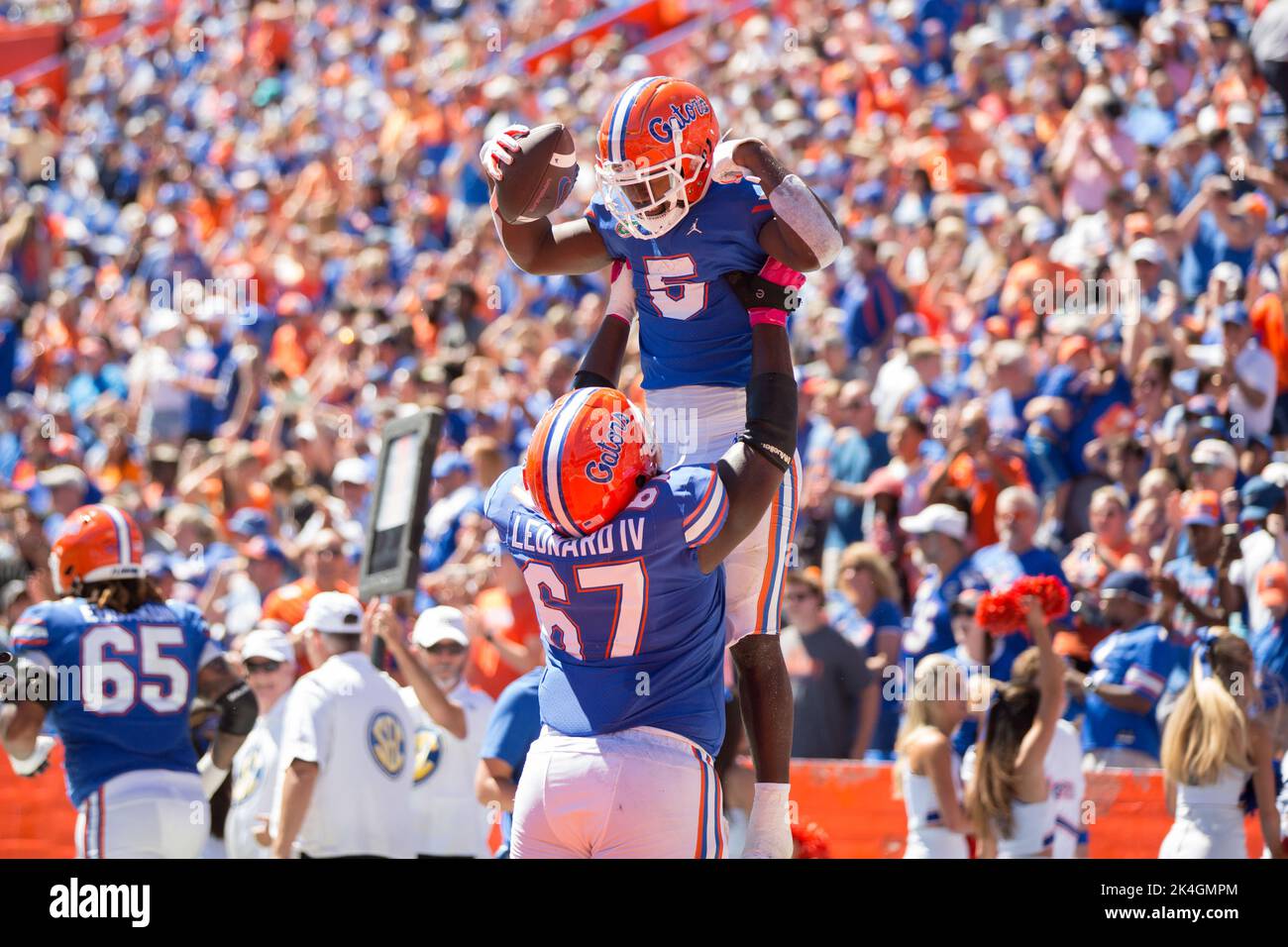 October 2, 2022: Florida Gators running back Nay'Quan Wright (5) and ...
