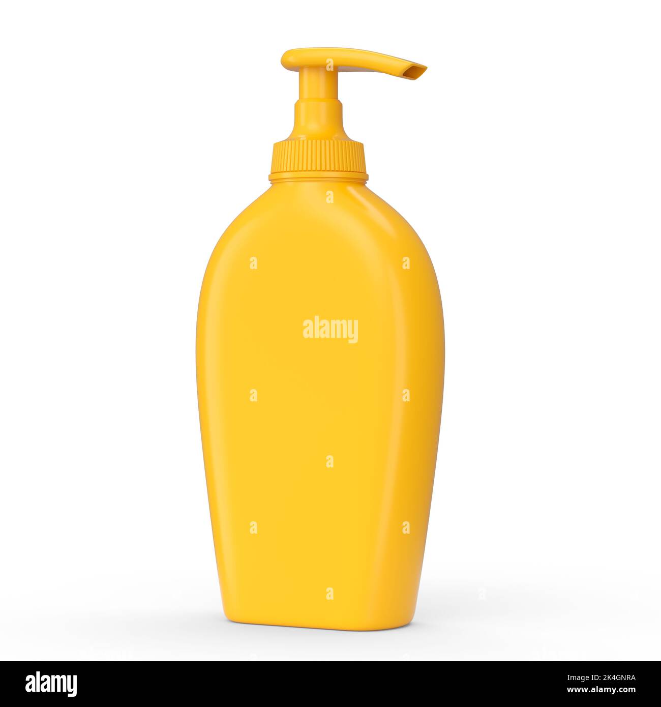 Orange sunscreens bottle or sunblock cream tube isolated on white ...