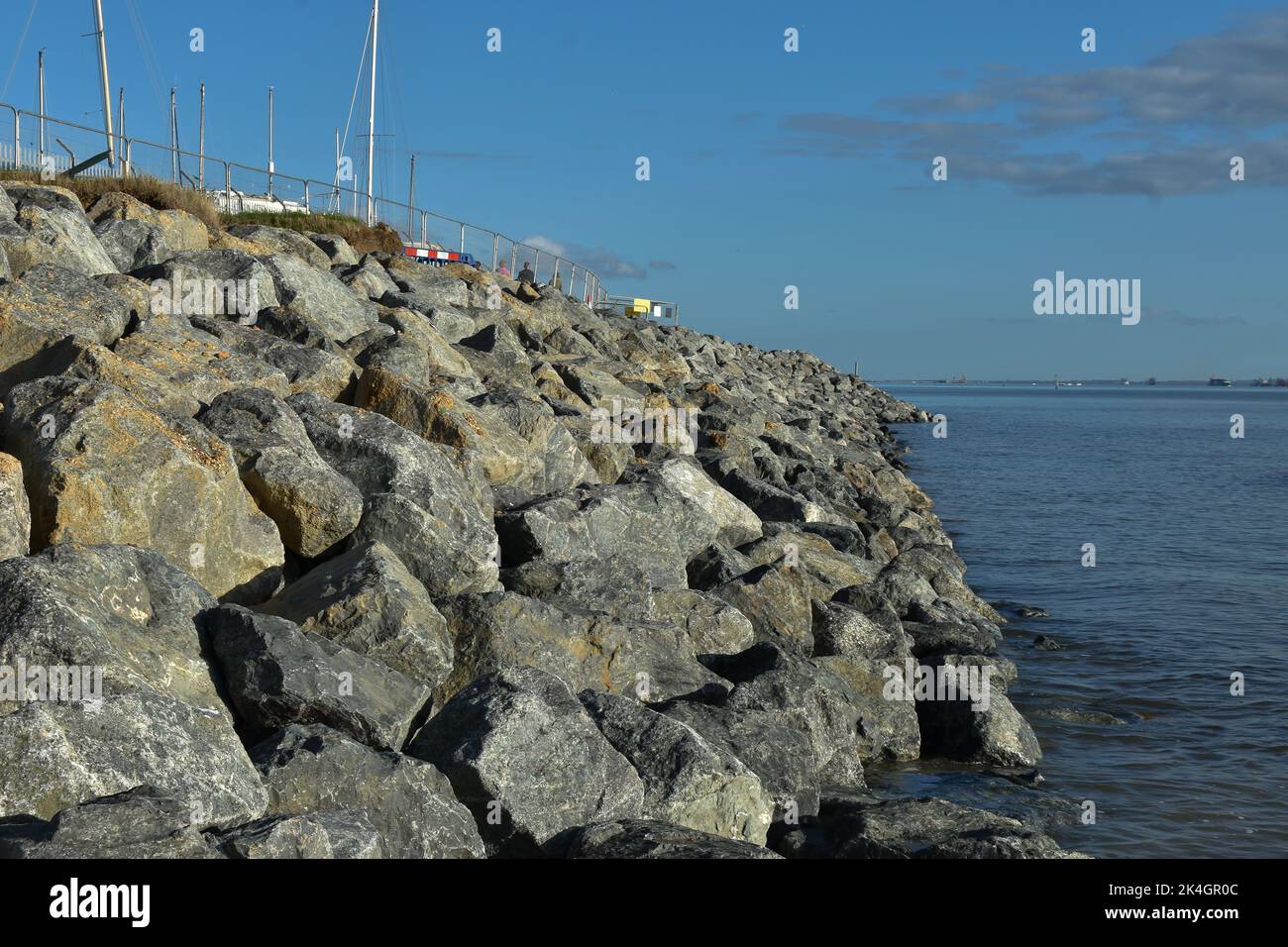 Western Shore New Sea Defence Work Stock Photo - Alamy