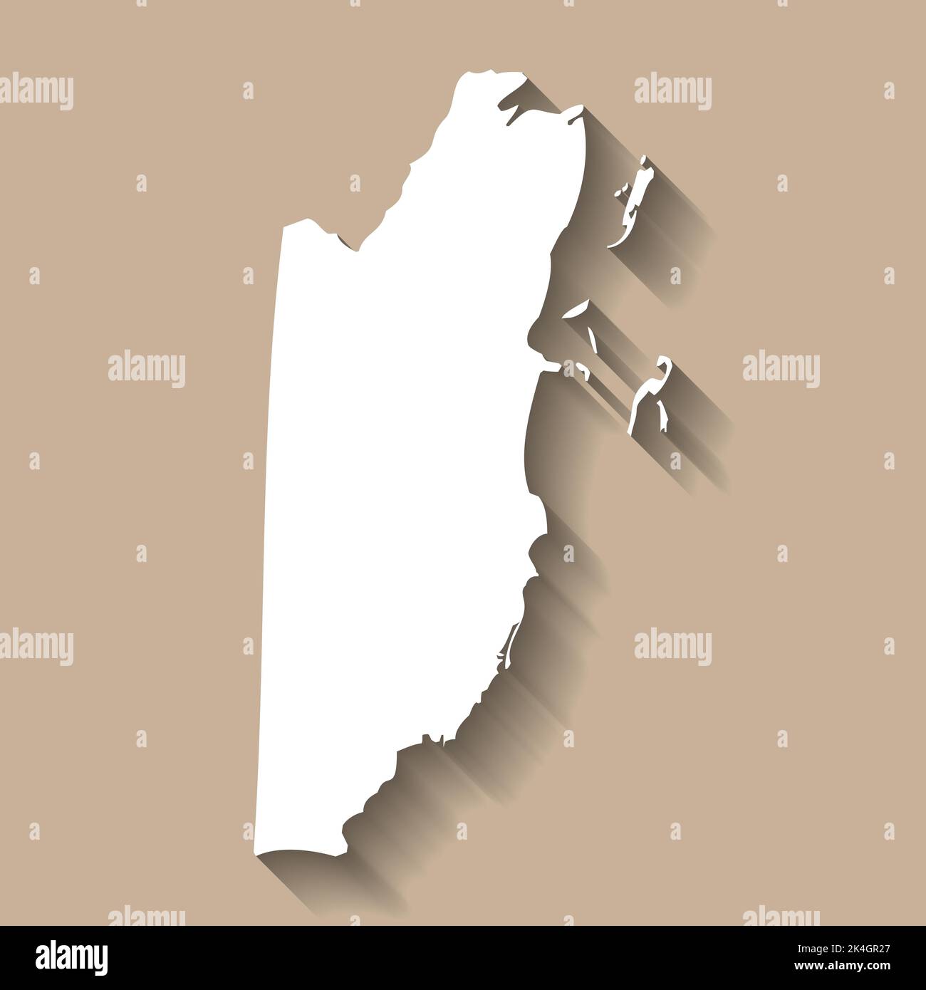 Belize vector country map silhouette Stock Vector Image & Art - Alamy