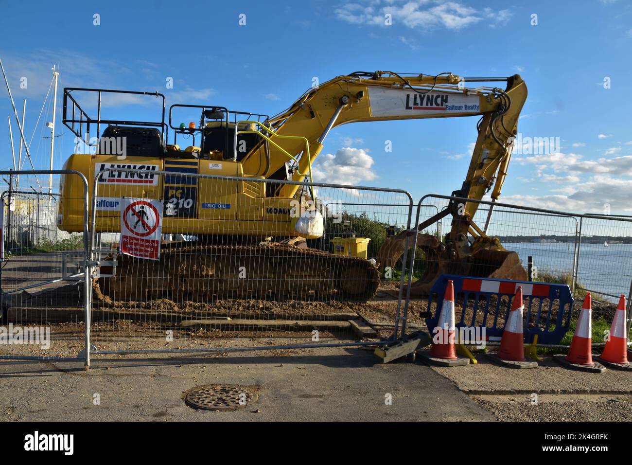 Western Shore New Sea Defence Work Stock Photo - Alamy