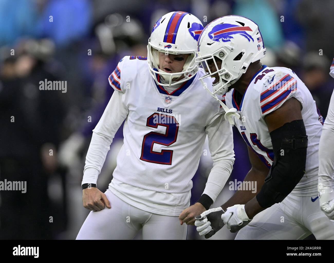 Baltimore, United States. 02nd Oct, 2022. Buffalo Bills place kicker ...