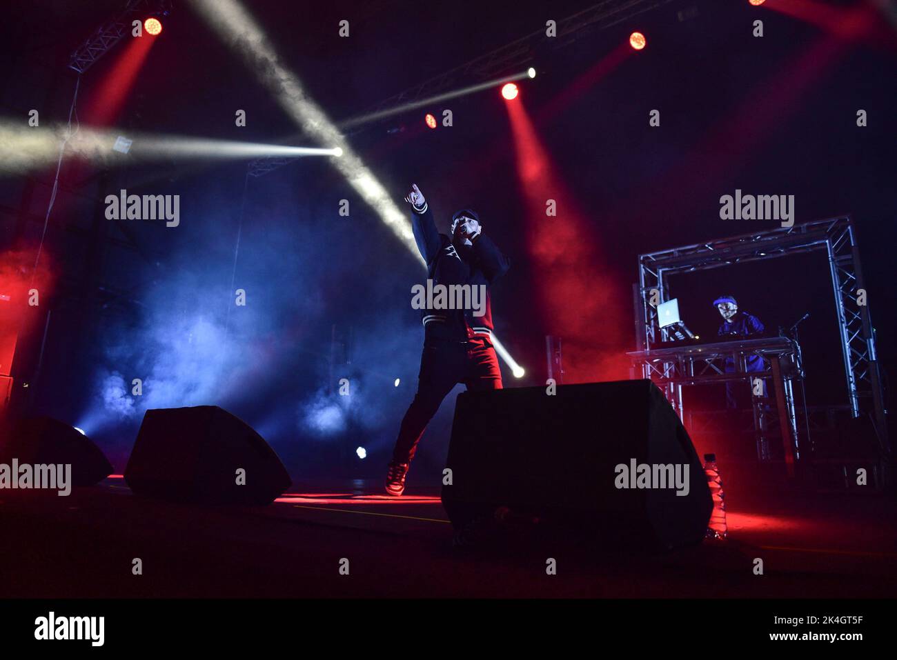 October 2, 2022, Naples, Italy: The Italian rapper Fabri Fibra performs ...