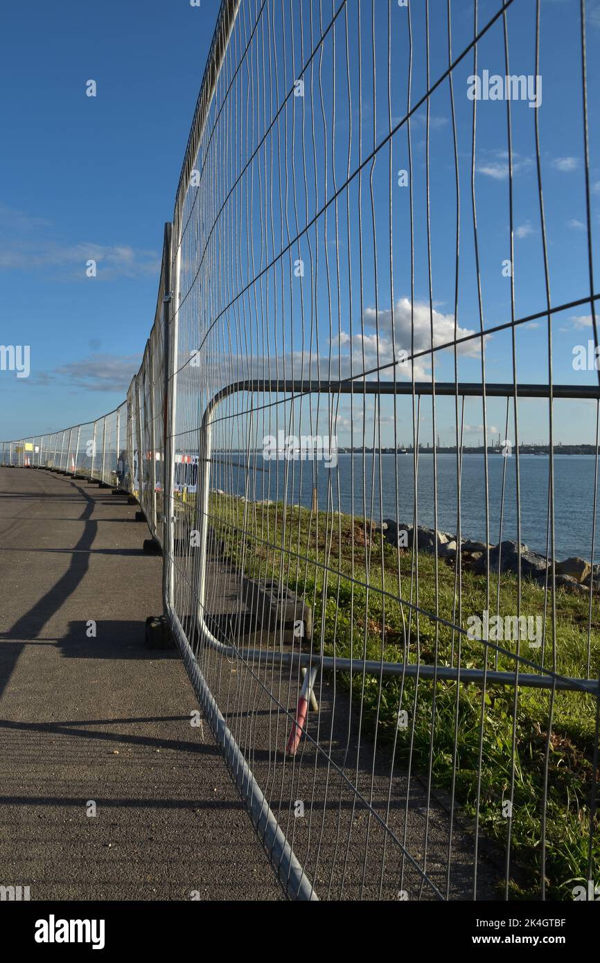 Western Shore New Sea Defence Work Stock Photo - Alamy