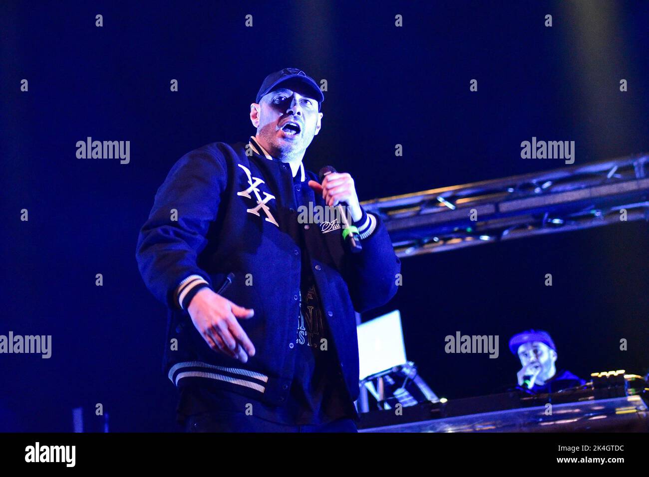 Naples, Italy. 02nd Oct, 2022. The Italian rapper Fabri Fibra performs ...