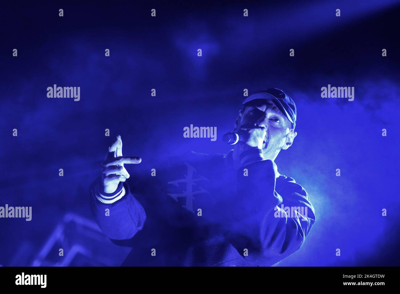 Naples, Italy. 02nd Oct, 2022. The Italian rapper Fabri Fibra performs ...