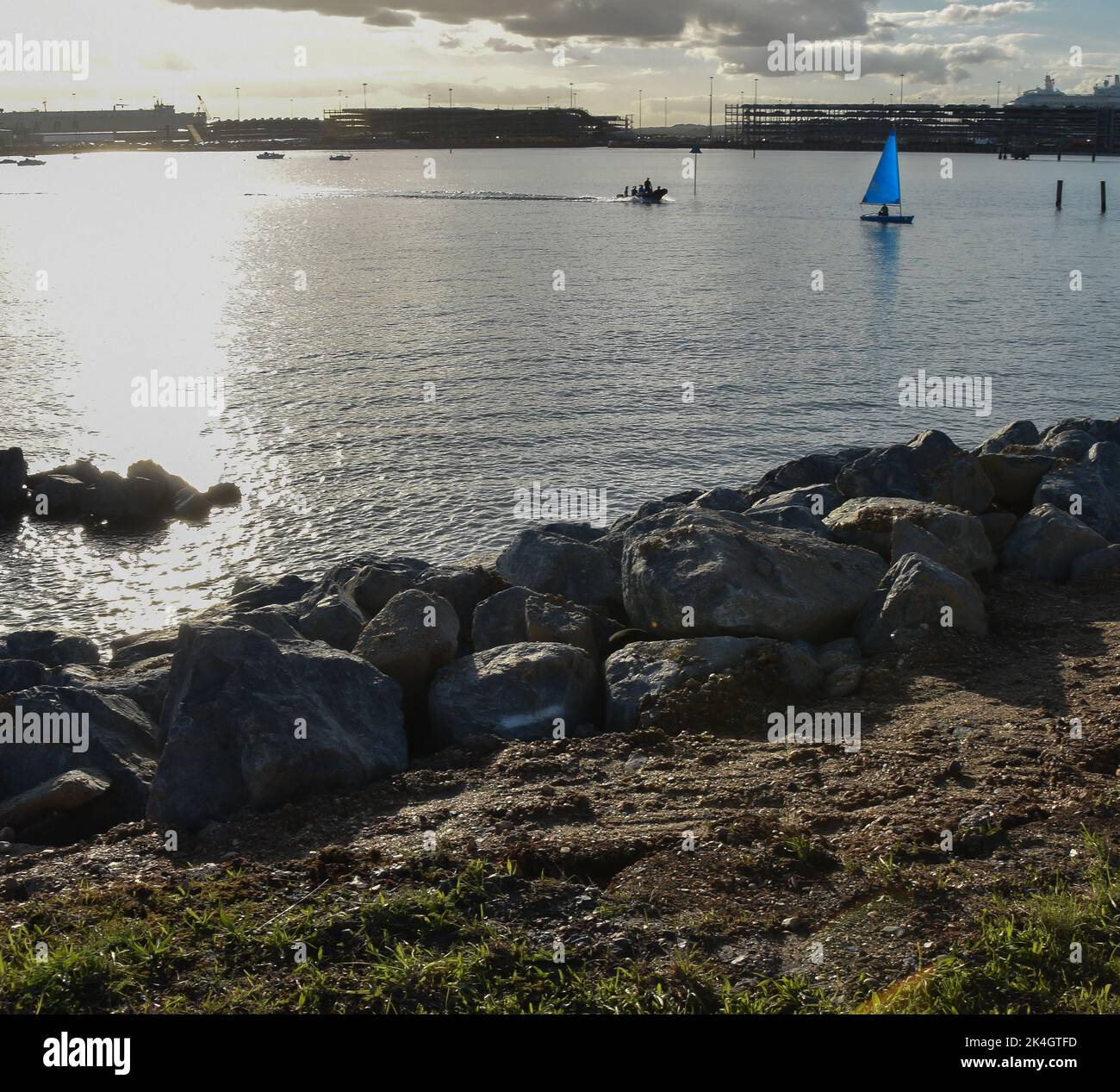 Western Shore New Sea Defence Work Stock Photo - Alamy