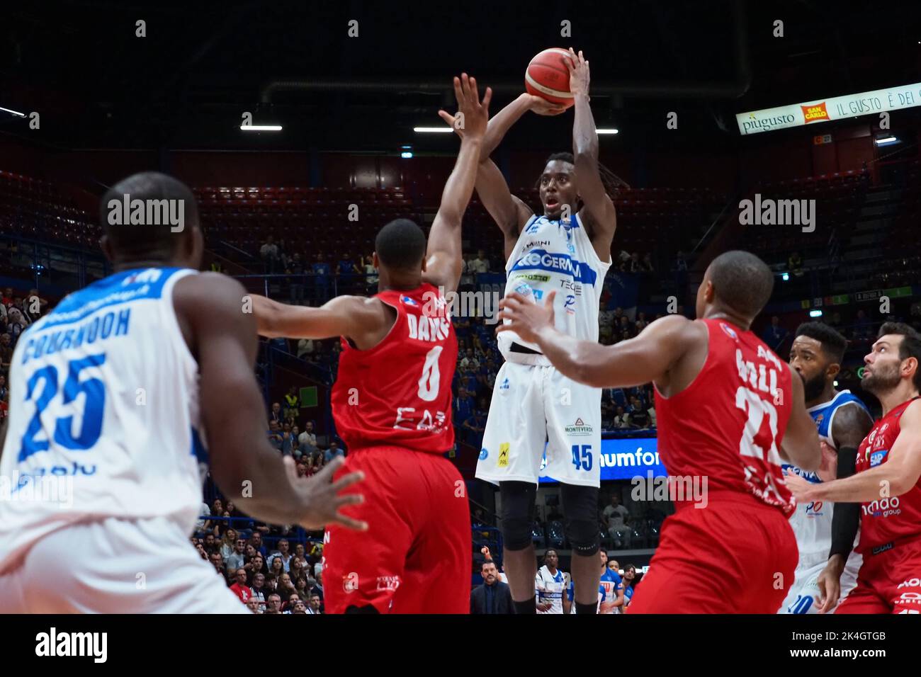 Mediolanum Forum, Milan, Italy, October 02, 2022, Nikola Akele (Germani ...