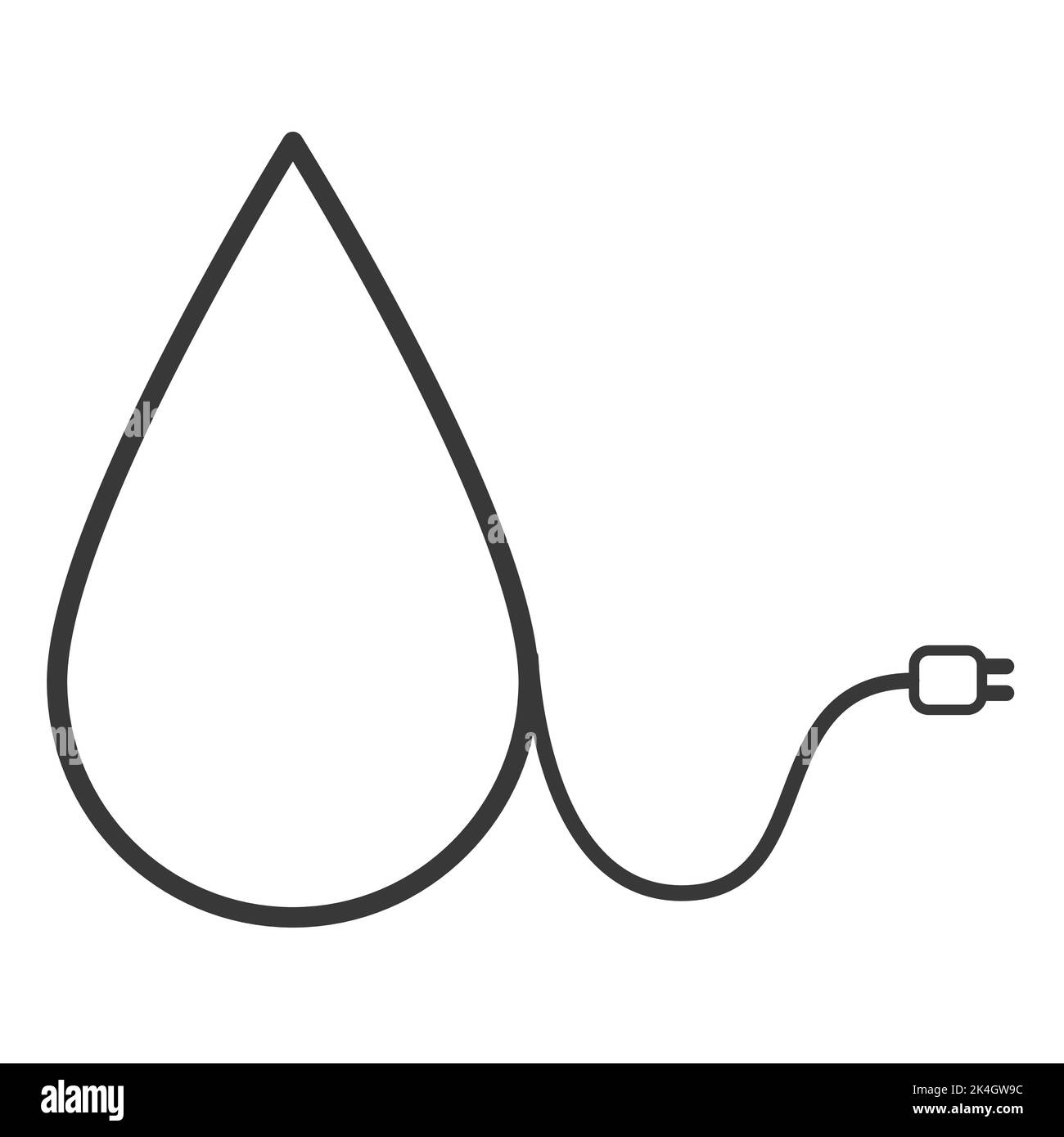 A simple design of the water drop on a charge, a hydropower concept ...