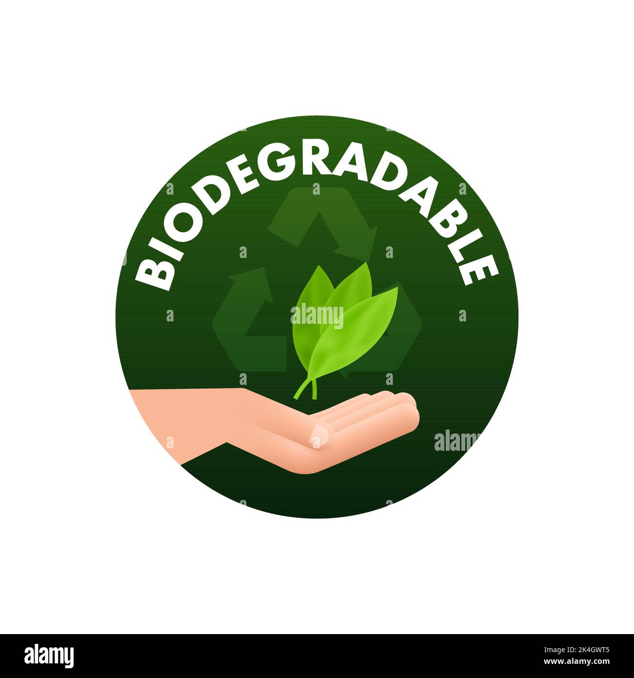 Biodegradable recyclable label. Bio recycling. Eco friendly product ... Biodegradable recyclable label. Bio recycling. Eco friendly product ...