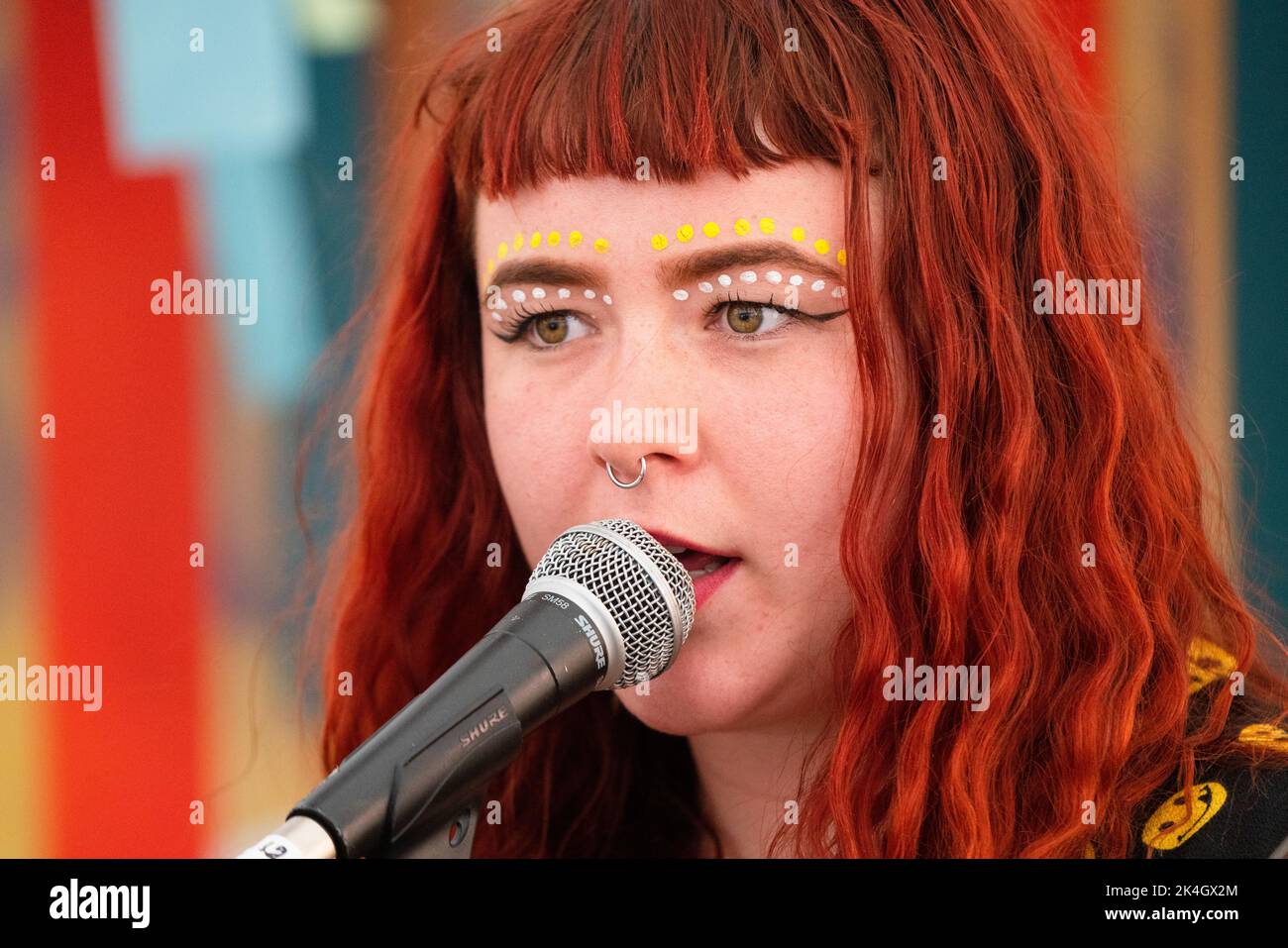 YOUNG, HOLLIE SINGER, ADWAITH: Young Welsh band Adwaith play the Rough ...