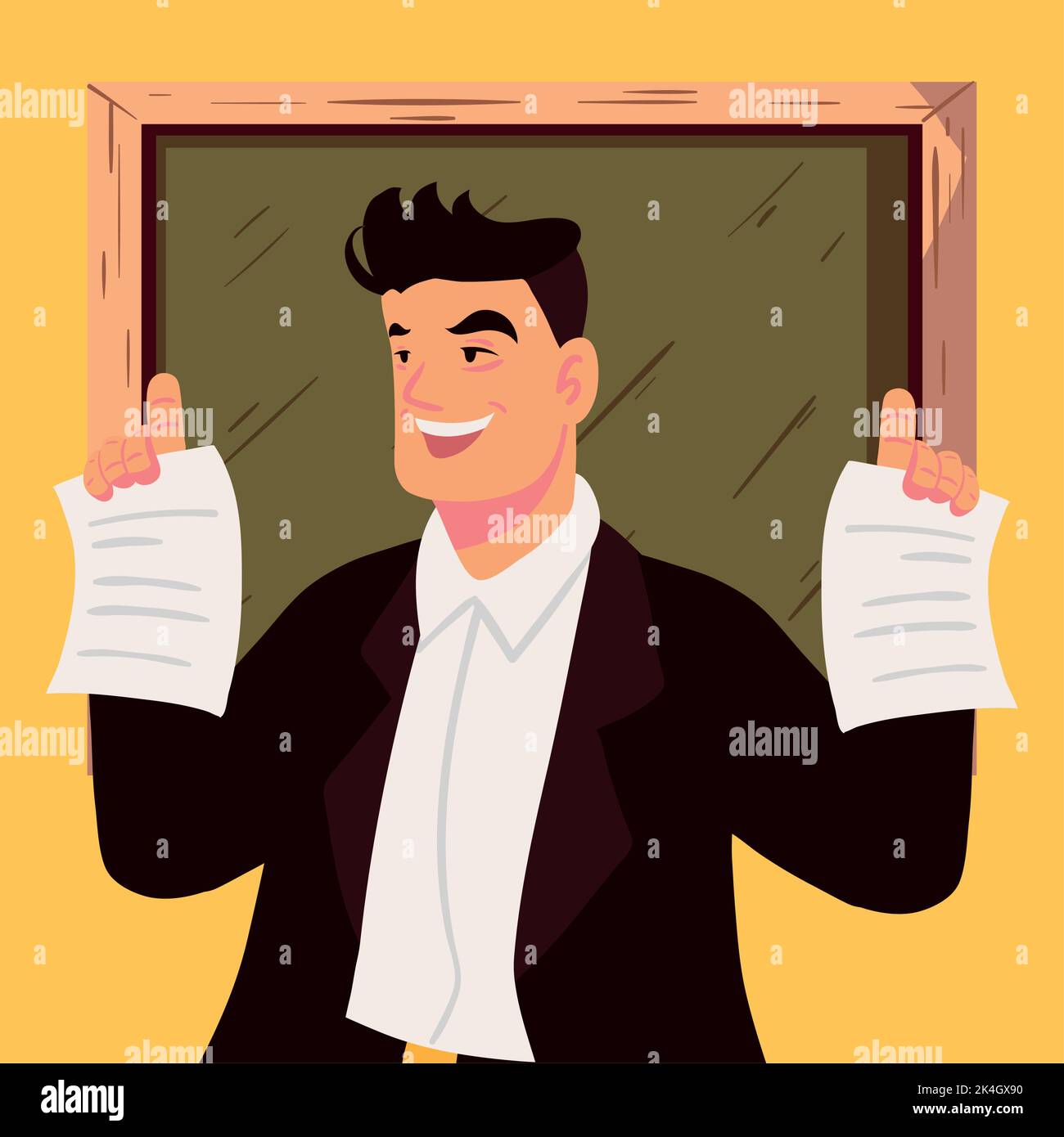 Class papers Stock Vector Images - Alamy