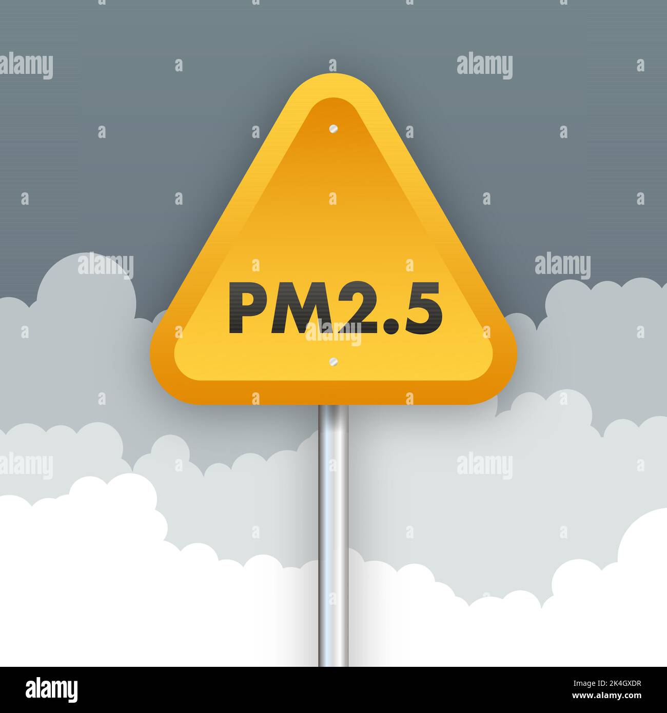Air Pollution icon, PM 2,5. Prevention sign. Vector stock illustration Stock Vector Image & Art ...