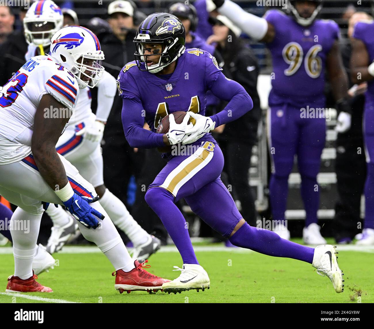 Baltimore, United States. 02nd Oct, 2022. Baltimore Ravens cornerback ...