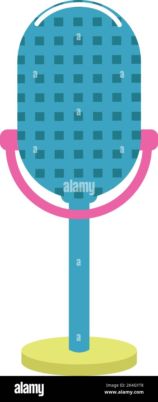 90s retro microphone Stock Vector Image & Art - Alamy