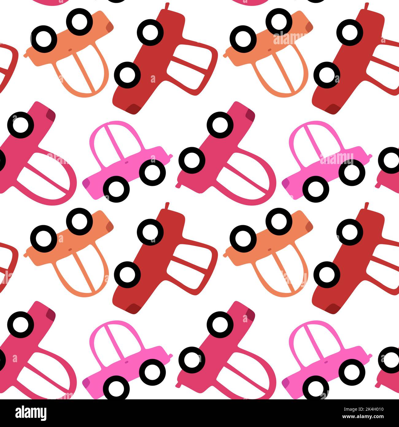 Cartoon kids seamless cars toys pattern for child clothes print and ...
