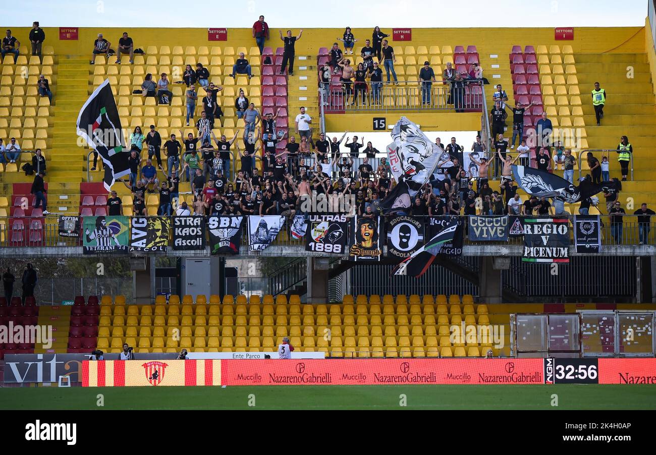Ascoli Calcio 1898 supporter during the Italian Football Championship ...