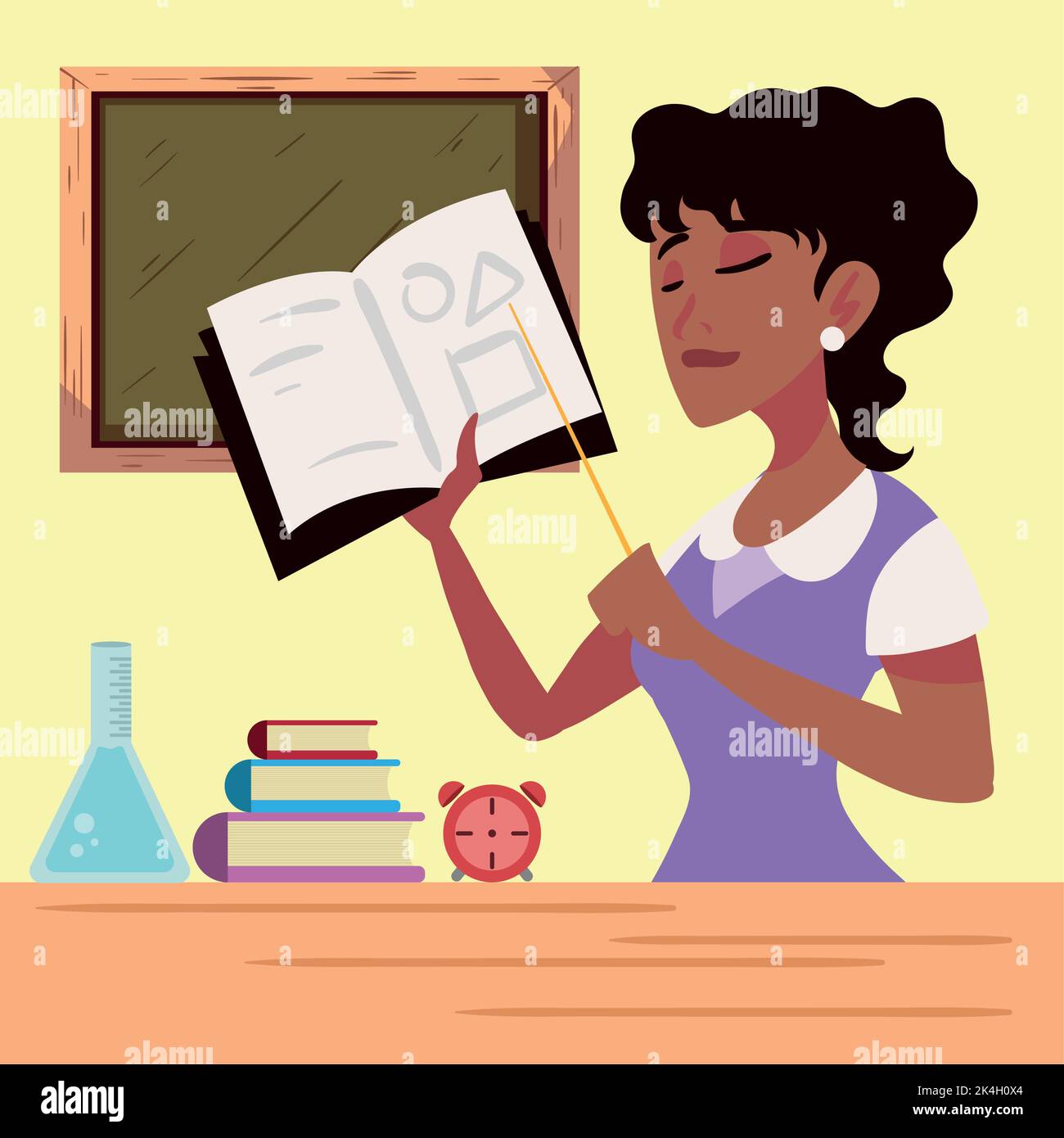 teacher explaing a lesson Stock Vector Image & Art - Alamy