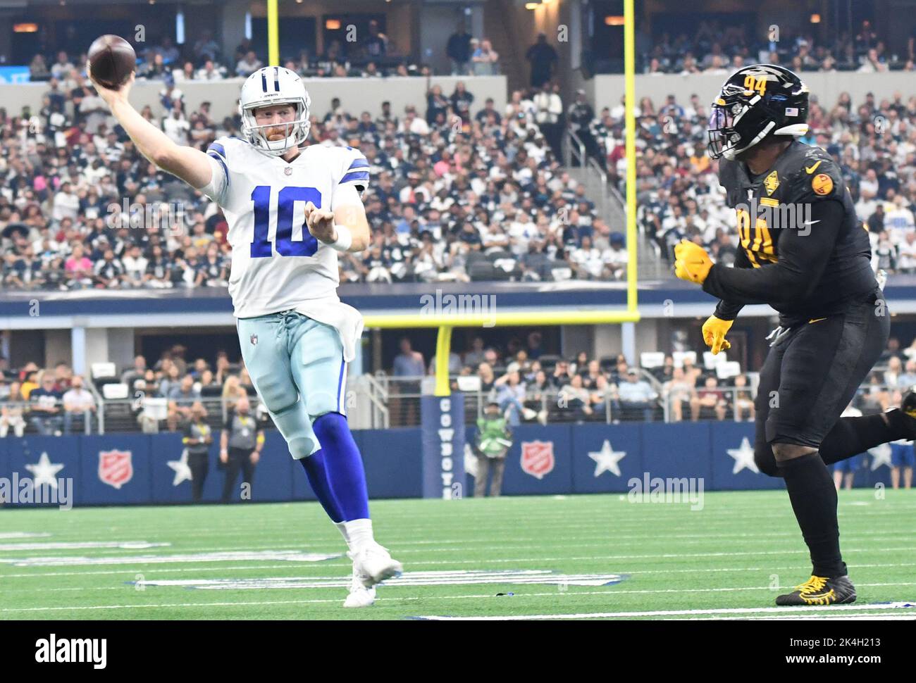 Arlington, United States. 02nd Oct, 2022. Dallas Cowboys Cooper Rush ...